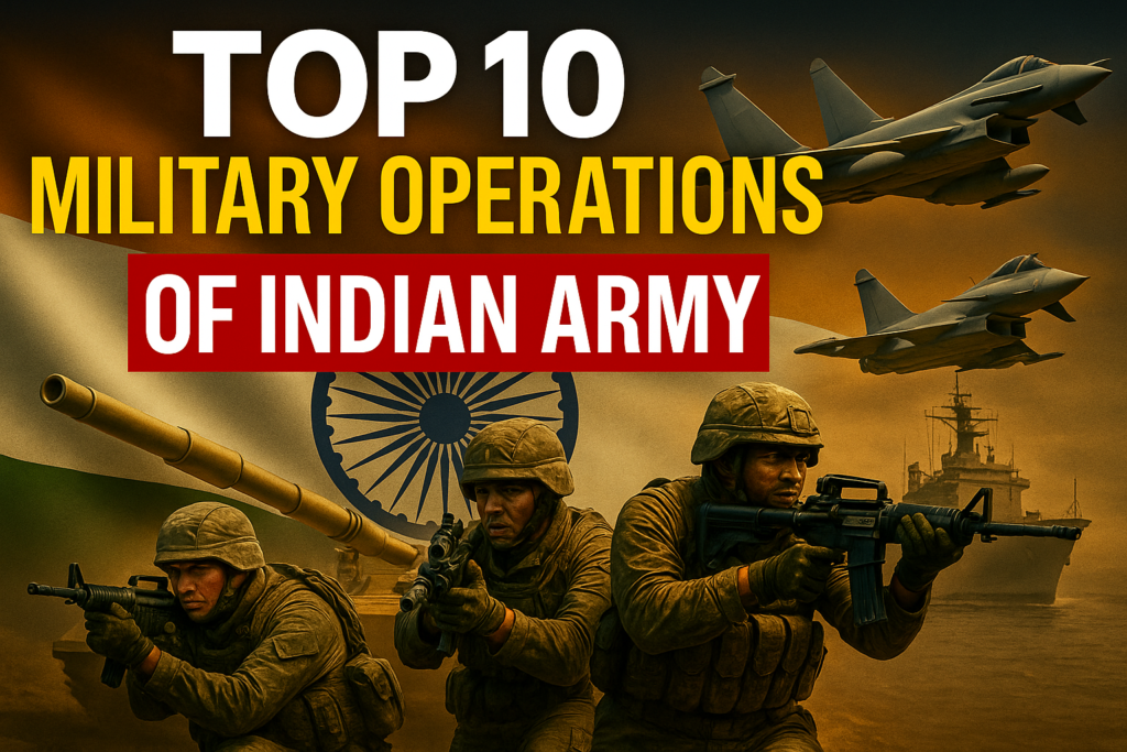 Top 10 military operations of Indian Army - PREVIOUS NOTES
